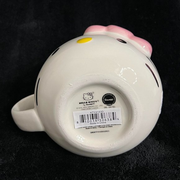 Hello Kitty | Dining | Hello Kitty Pink Bow Ceramic 3d Sculpted Mug ...